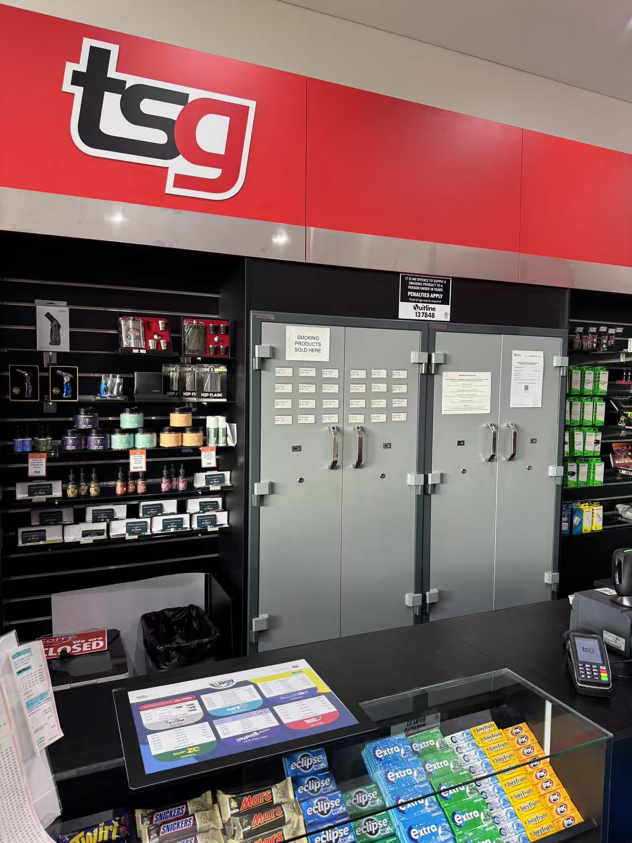 Tobacconist Cigarette Cabinet