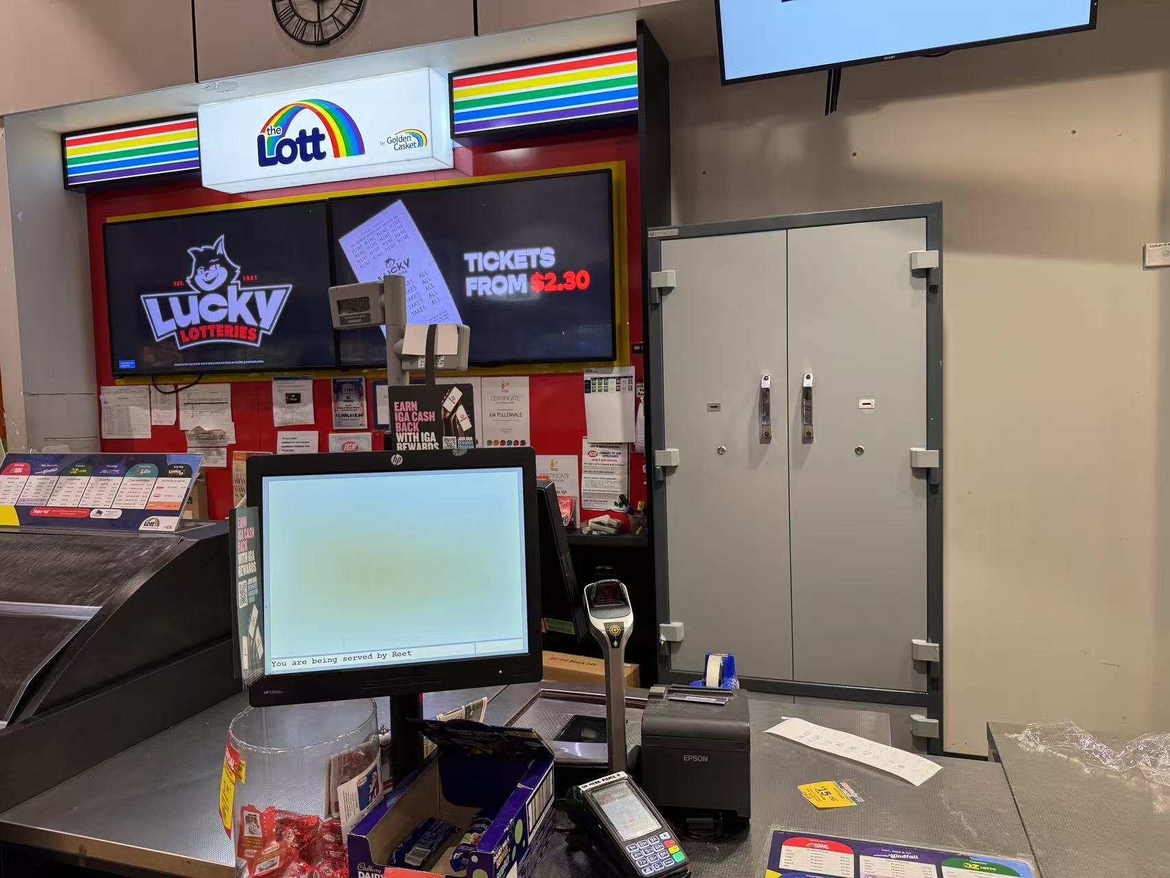 Convenience Store Cigarette Cabinet